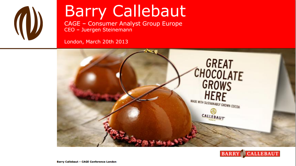 CAGE Consumer Analyst Group Europe Presentation Barry Callebaut cage-consumer-analyst-group-europe-presentation-barry-callebaut
