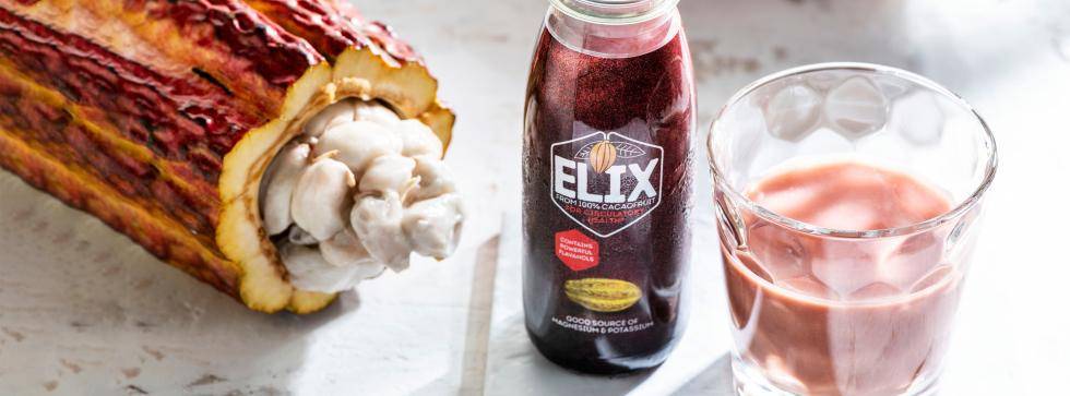 Elix, the nutraceutical drink created with our cacaofruit
