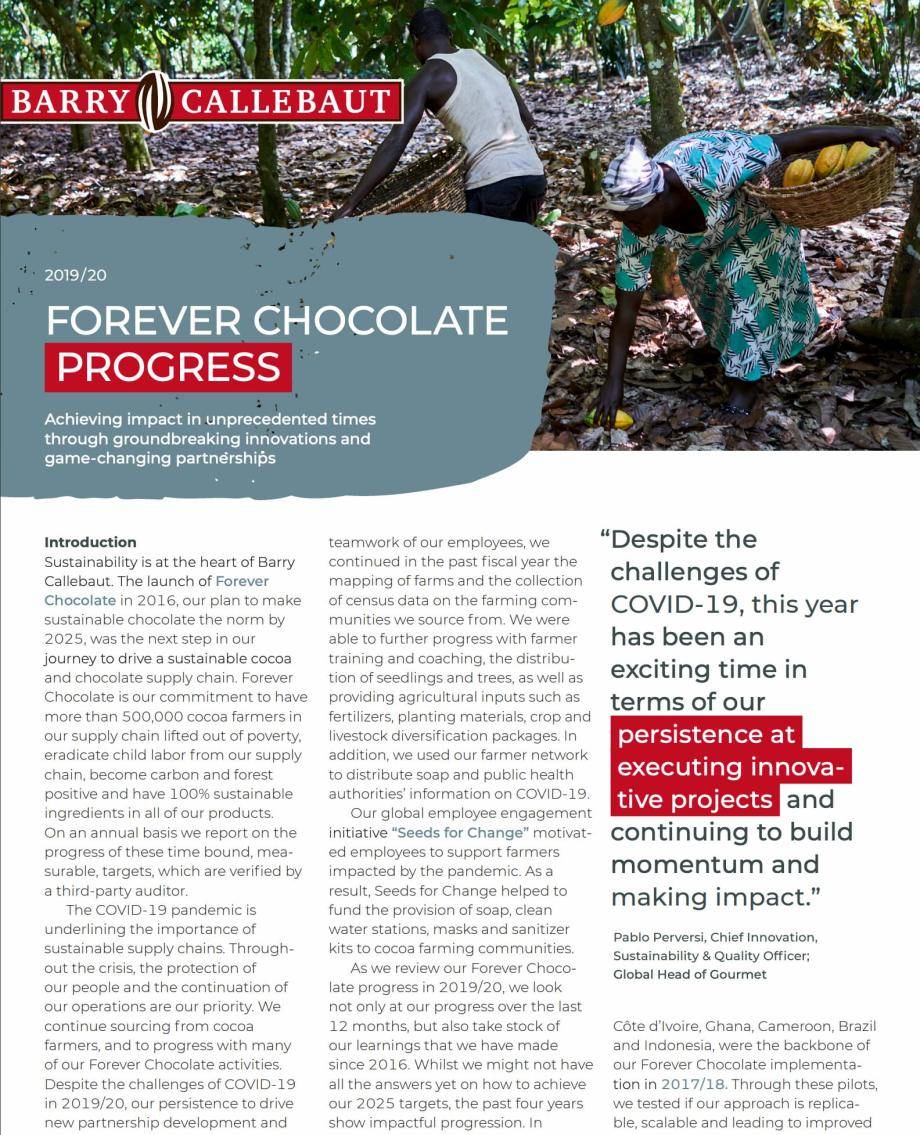 Barry Callebaut - Sustainability Reporting